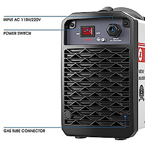 ANDELI TIG Welder PULSE/HF TIG/STICK/ARC,170 Amp 110/220V Dual Voltage Multi-function IGBT TIG Welding Machine with Torch