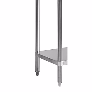 24x36 16-Gauge 304 Stainless Steel Commercial Work Table with Undershelf Professional-Grade Table Versatile Kitchen Table Chef's Dream Table