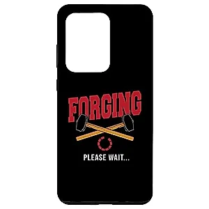 Galaxy S20 Ultra Forge Blacksmithing Blacksmith Funny Forging Please Wait Case