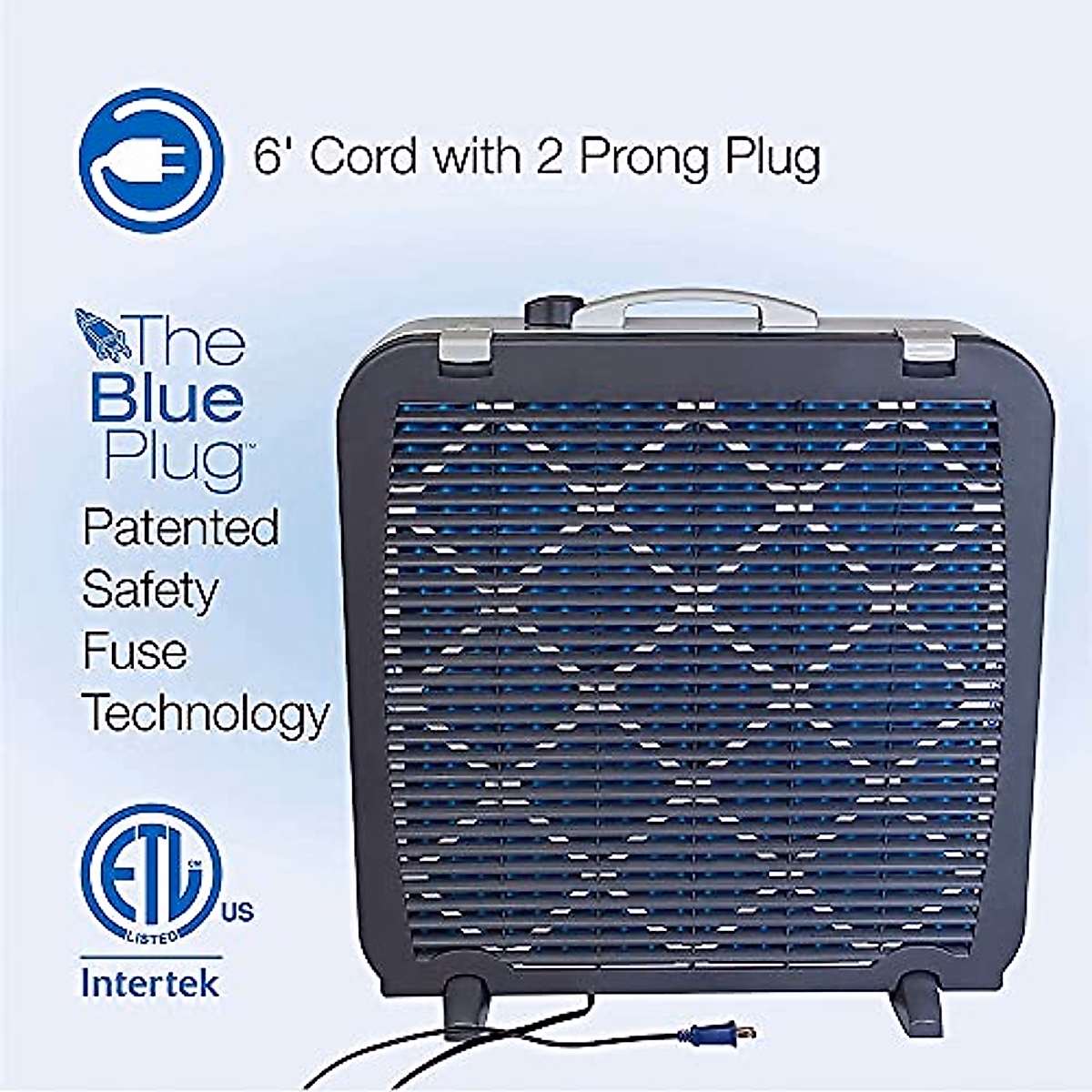 Lasko FF305 Air Flex 2-in-1 20-inch Box Fan and Air Purifier in One with MERV10 Air Purifying Filter for Cleaner Air and a Cooling Breeze