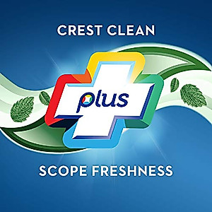 Crest + Scope Outlast Complete Whitening Toothpaste, Mint, 5.4 oz, Pack of 2