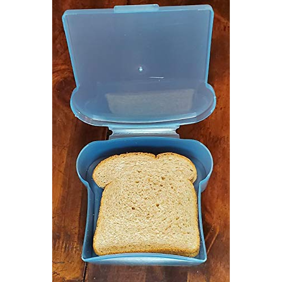Regent Food Storage Sandwich Containers, Set of 4. - 2.5 cups 20 oz 560 ml - Red, Blue, White, and Green. Great for Meal Prep and Lunch Boxes - BPA Free, Reusable.