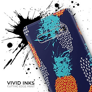 DesignSkinz Retro Summer Pineapple v4 Protective Vinyl Decal Wrap Skin Cover Compatible with The Samsung Galaxy S20 (Screen Trim & Back Glass Skin)