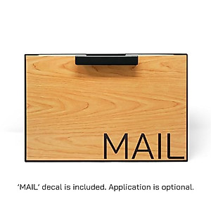 Movo Home Wall Mount Mailbox, Modern Wood Mailbox for House Allen