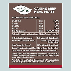 Nature's Logic Canine Beef Meal Feast, 4.4 lbs