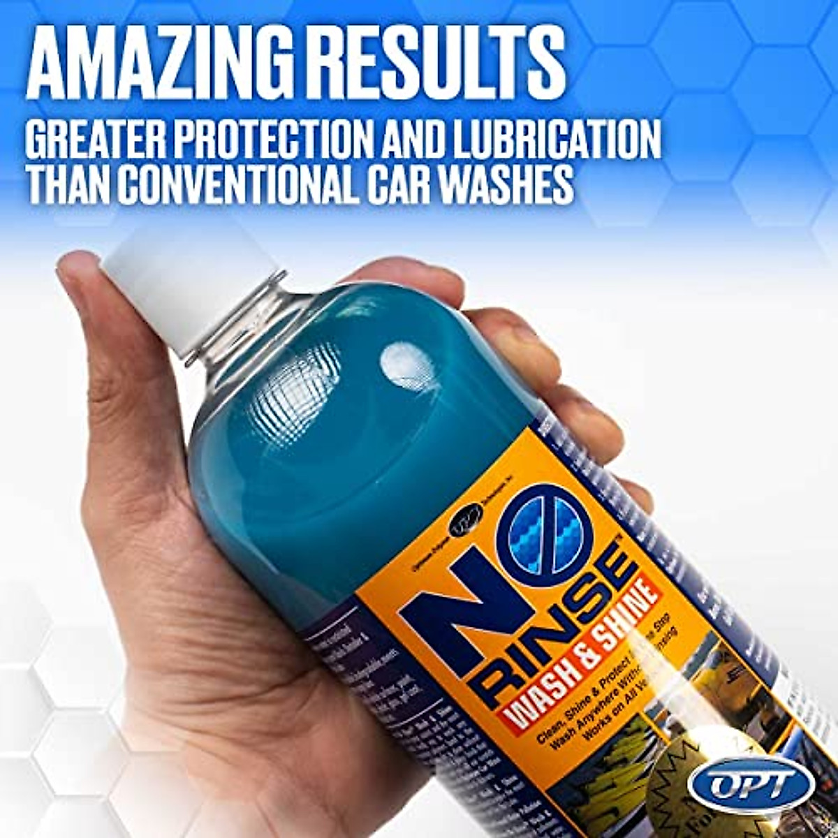 Optimum No Rinse Wash and Shine - ONR Car Wash, 1 Gallon, New Formula Version 5, Safe on Paint, Coatings, Wraps, and Interior, Rinseless Wash provides an Eco Friendly Car Wash Option