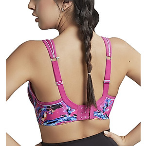 Panache Women's High Impact Underwire Sports Bra, Abstract Orchid, 28DD