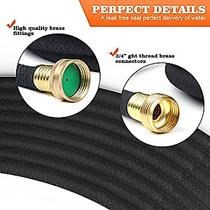 Soaker Hose 10 FT for Garden 1/2" Diameter Irrigation Hose Save 70% of Water Solid Brass Interface Eminently Suitable for Lawn and Garden Beds Cover