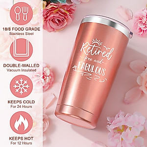 Launrada Retirement Gifts for Women 2024 Best Retirement Gifts Ideas for Women Happy Retirement Gifts Classy Retirement Gift for Woman Funny Retired Gifts for Women Coworker Teacher Nurse Mom Boss