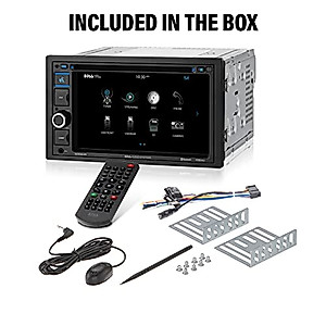 BOSS Audio Systems BV9364B Car Stereo DVD Player - Double Din, Bluetooth Audio/Hands-Free Calling, 6.2 Inch Touchscreen LCD Monitor, MP3 Player, CD, DVD, USB Port, SD, AUX Input, AM/FM Radio Receiver