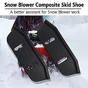 1728567001 A149BS 780-126 Snow Thrower Runner Single Composite Skid Shoe Compatible With Craftsman MTD TroyBilt 1724868, 1728567 3" C to C Snow Blower, Replaces Models 1728567021, 1728567BDG - 2 pack