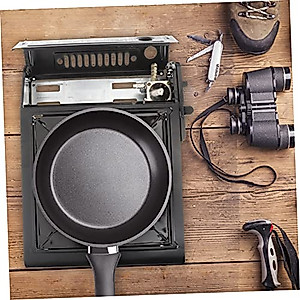 CLISPEED Butane Stove Gas Stove Portable Camping Stove Outdoor Stove Outdoor Gas Stove Butane Burner Outdoor Wok Stove Hiking Stove Compact Stove Reusable Barbecue Stove Portable Wok Stove
