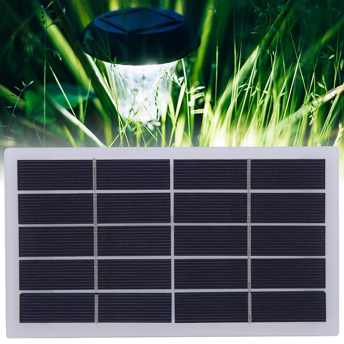 JUnYuKj 2W 5V Polysilicon Solar Panel, Solar Laminate, DIY Solar Panel, Convenient Solar Panel for Camping and Picnic