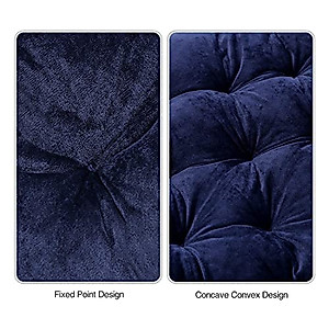 REDCAMP Chaise Lounge Chair Cushion for Patio Furniture, Thicker Soft Comfortable Zero Gravity Chair Pad for Outdoor Indoor Home Office, Blue 65"x21"