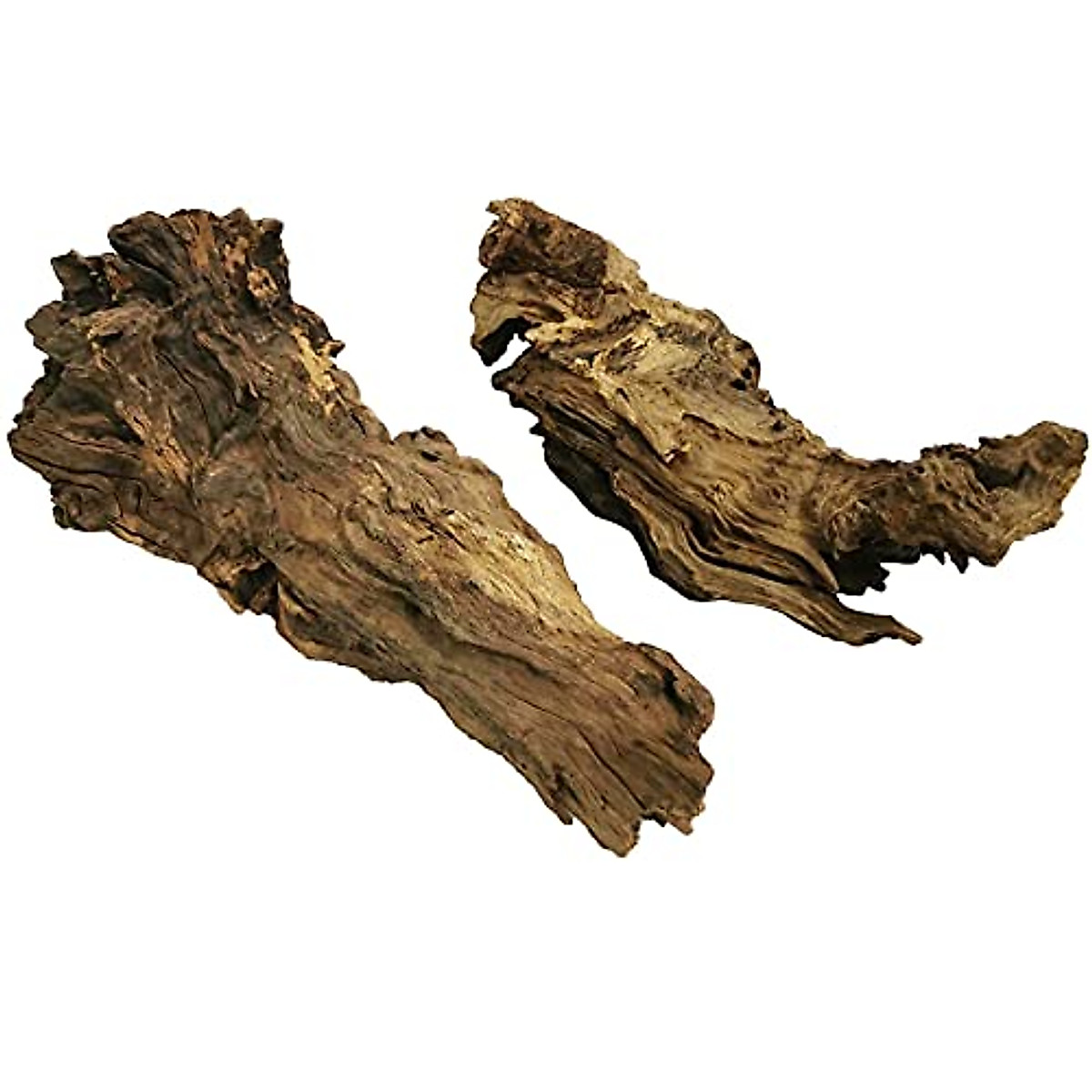 kathson Large Natural Aquarium Driftwood Reptiles Branches Terrarium Ornament Sinkable Wood Decor Trunk Fish Tank Log Habitat Decoration (12"-17")