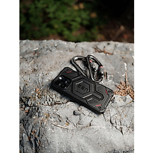 URBAN ARMOR GEAR UAG Designed for iPhone 15 Pro Max Case Monarch Pro Kevlar Element Green 6.7" Bundle with UAG Civilian Phone Lanyard Adjustable Wrist Strap Graphite/Black