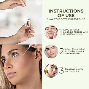 KUMIKO Ultimate Age Defying Matcha Revitalizing Facial Ampoule for Men and Women - Facial Serum Hydrates & Plumps Skin - Defend, Restore and Rejuvenate All Skin Types with Vitamin C - 15 Vials