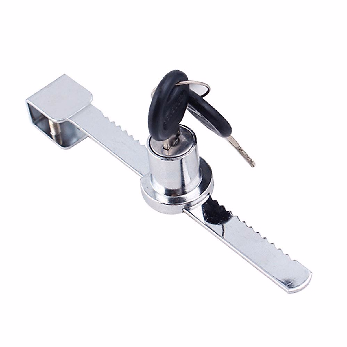 Drawer Display Cabinet Display Cabinet Sliding Glass Door Lock, Window Ratchet Lock with Key 1