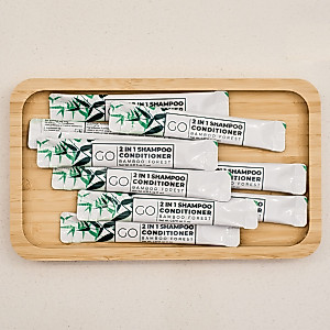 GO Essentials 2-in-1 Shampoo/Conditioner and Body Wash Travel Packets - Hotel Amenities, Homeless Care Kits, AirBnB Essentials