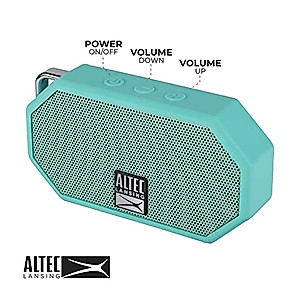 Altec Lansing Mini H2O - Waterproof Bluetooth Speaker, IP67 Certified & Floats in Water, Compact & Portable Speaker for Hiking, Camping, Pool, and Beach