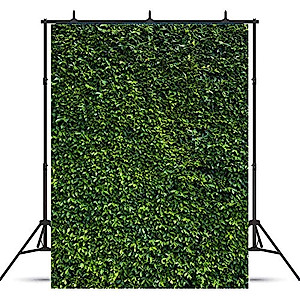 3D Green Leaves Photography Backdrops Spring Nature Outdoorsy Newborn Baby Shower Backdrop Wall Art Wedding Birthday Party Decoration Photo Background Studio Props Cake Table Booth 7x5ft