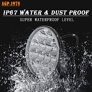 AGP.1978 Par46 LED Landing Light Sealed Beam Spot for Aircraft,3600lumen,14V 28V DC,Replacement for GE 4522 Bulb, GE 4570, GE 4580, GE4581