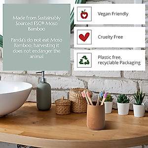 Wild & Stone | Organic Children's Bamboo Toothbrush | 4 Pack | Soft Fibre Bristles | 100% Biodegradable Handle | BPA Free | Vegan Eco Friendly Kids Toothbrushes (Multicolor)