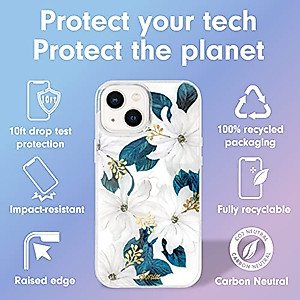 Sonix Floral Case for iPhone 13, Compatible with MagSafe [10ft Drop Tested] Delilah Flower