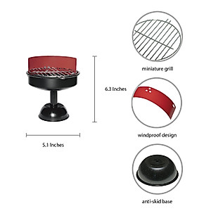 GoFika Cute Barbecue Ashtray Metal, Cigarette Ashtray for Indoor and Outdoor Use, Gift Funny Cool for Smokers, Ash Tray for Home Yard Decor