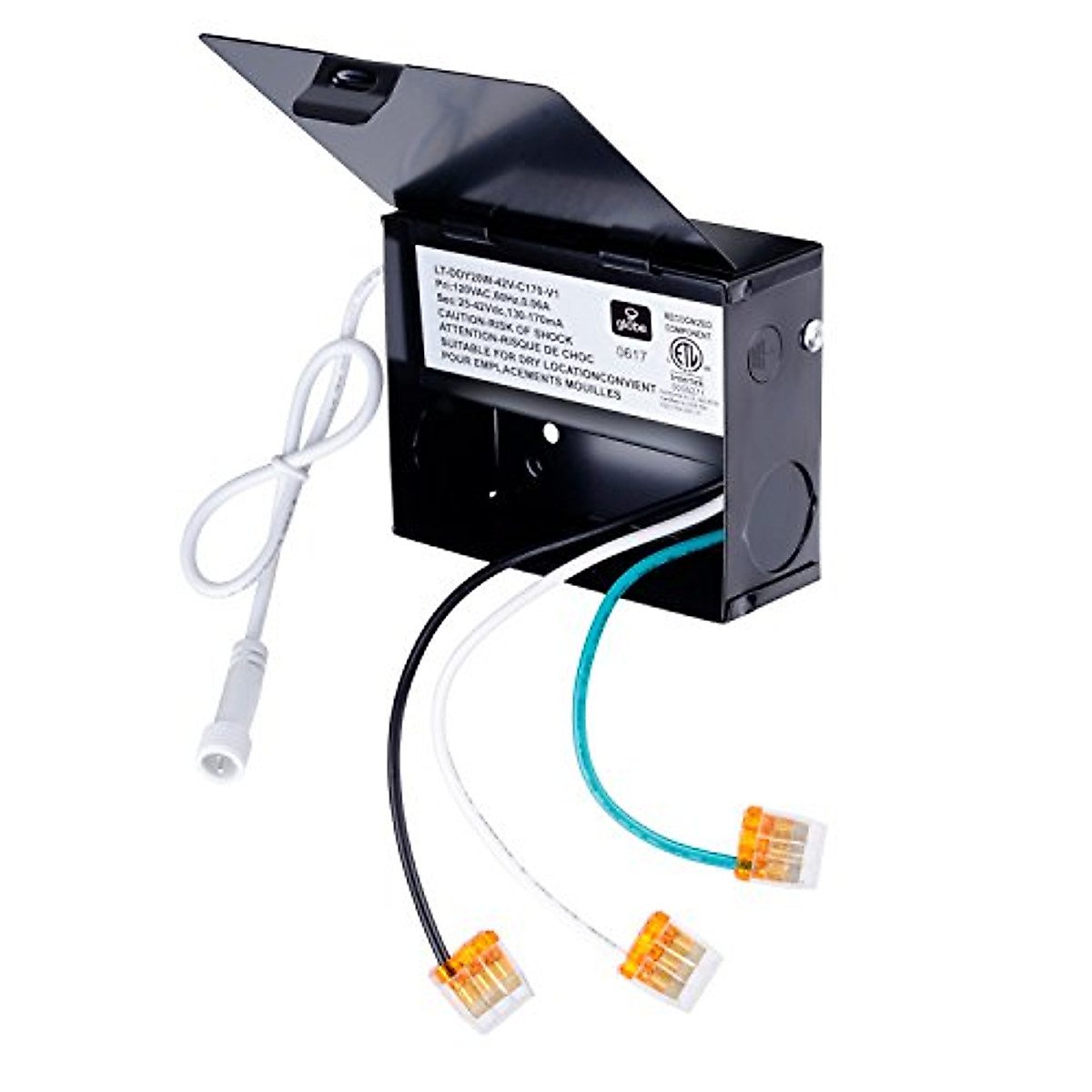 Globe Electric 90933 6" Ultra Slim LED Integrated Recessed Lighting Kit, 12 Watts, Energy Star, IC Rated, Dimmable, Wet Rated, White Finish, 6.31" Hole Size, LED Recessed Lighting, Bathroom Lights