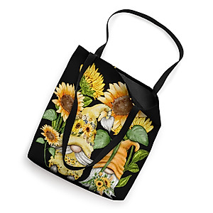 Unique Sunflower Gnome For Women Men And Hippies Floral Tote Bag