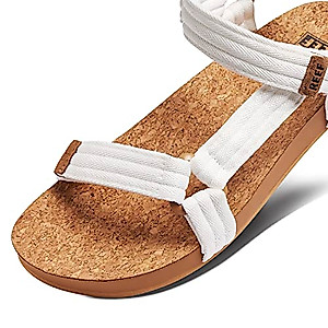 Reef Women's Cushion Rem Sandal, White, 9