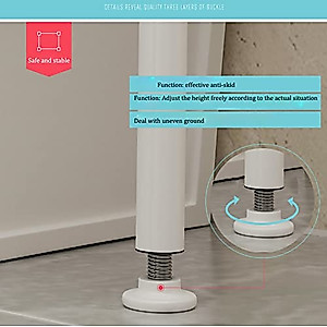 BKGDO Washer Storage Frames Floor Standing for Over Toilet,3-Layer 3-Layer Washinghine Shelf,High Temperature Steel Washinghine Rack,Easy to Assemble 3-Layer Bathroom/White