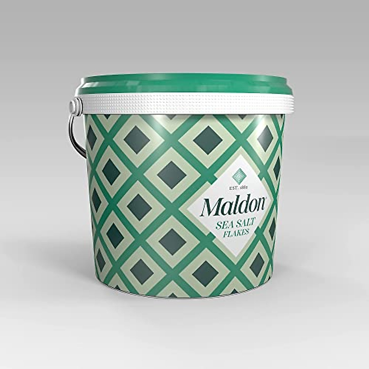 Maldon Salt, Sea Salt Flakes, 3.1 lb, Bulk Tub, Kosher, Natural, Handcrafted, Gourmet, Pyramid Crystals