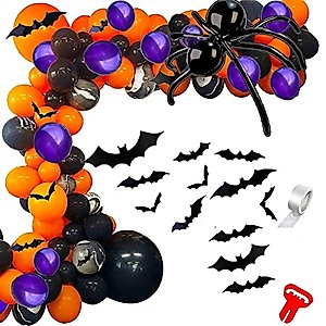 Bat Spider Balloon Halloween Party Arch Decoration Balloons Set
