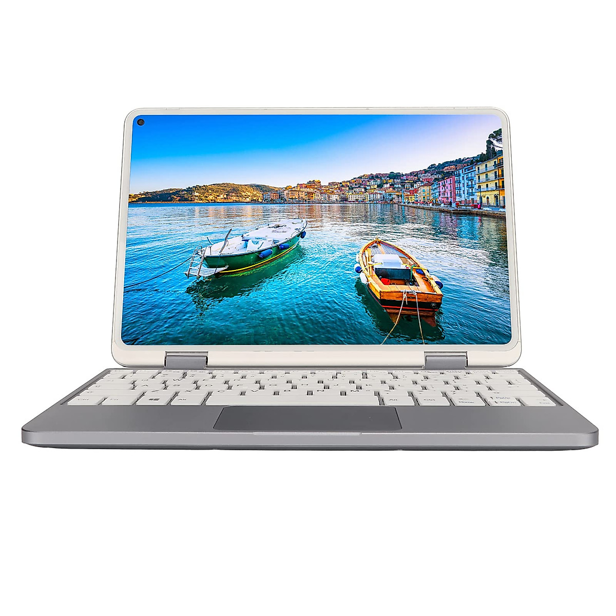 GOWENIC 10.8in Touchscreen 2 in 1 Laptop, Rotatable FHD Screen, 360 Degree Rotation, 8GB RAM + 1TB SSD, Touch Pen, 11, Aluminum Alloy Shell, Built in Camera and Speakers (8+1TB US)