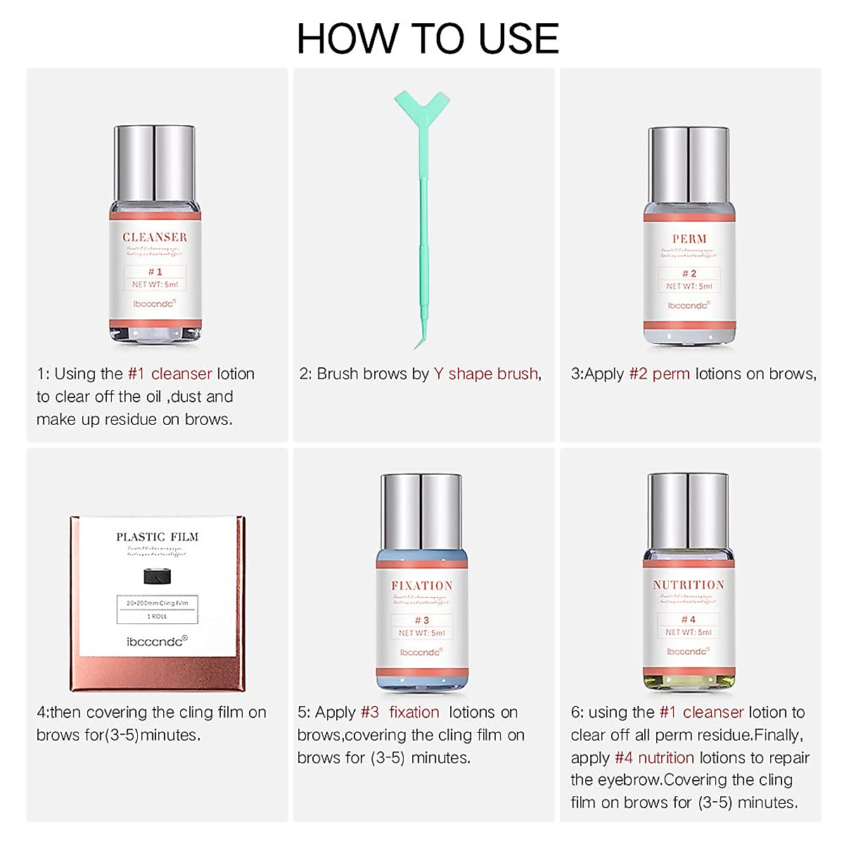 ibcccndc Lash Lift & Eyebrow Lamination Kit - Keratin DIY Instant Fuller Eyelash & Brow Lifting Kit - Ideal for Salon & Home, Long Lasting Formula Lasts 8 Weeks