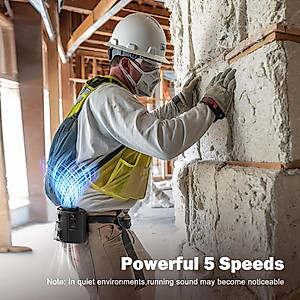 AMACOOL Portable Waist Fan, 11000RPM Strong Airflow with 5 Speeds, 20Hrs Cooling, Personal Waist Clip Fan, Hands-Free Shirt Fan Wearable Belt Fan for Outdoor Jobsite Camping Hiking Travel