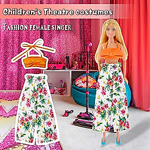 ebuddy Doll Clothes and Accessories 3 Sets Doll Clothes with Volleyball Surfboard Cup Holder and Accessories for 11.5 Inch Girl Doll(No Doll)