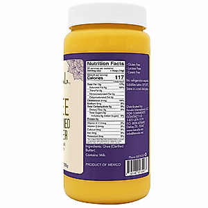 Kevala - Ghee - Clarified Butter - Grass Fed - Ghee Oil - Lactose Free - Casein Free - Gluten Free 17.6 oz/ounce - 500g