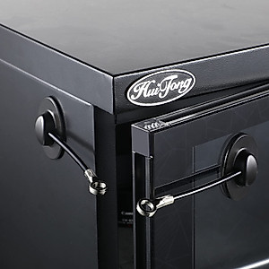 Hotop 4 Pieces Refrigerator Door Lock with Key Padlock Freezer Door Safety Cabinet Chest Mini Fridge Lock for Adults with Adhesive