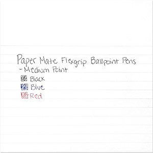 Paper Mate 85581 Flexgrip Elite Ballpoint Retractable Pen, Blue Ink, Medium, Dozen
