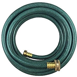 Darnassus PVC Garden Hose 1/2 Inch Green Heavy Duty Water Hose with Solid Brass Fittings,No Leaking, Flexible,for outdoors,Lawns,Patio (20 FT, Green)