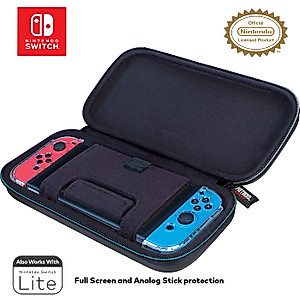 Game Traveler Metroid Nintendo Switch Case - Switch OLED Case for Switch OLED, Original Switch, Adjustable Viewing Stand & Bonus Game Cases, Deluxe Carry Handle, Licensed Nintendo Switch game case