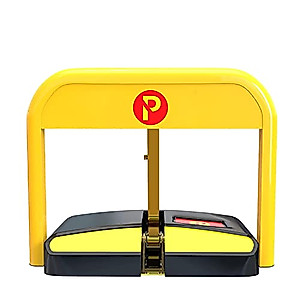 Remote Control Parking Lock, Automatic Barrier Alarmed Carport Tool Electric Parking Barrier, Mini Security Post for Driveways Carports, Parking Space Lock Folding Parking Barrier