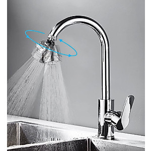 Kitchen Sink Faucet Aerator Sink Faucet Sprayer Attachment 360° Rotatable Faucet Sprayer Head Replacement for Kitchen, Faucet Sprayer Attachment, Faucet Adaptor– 2 Modes Adjustment