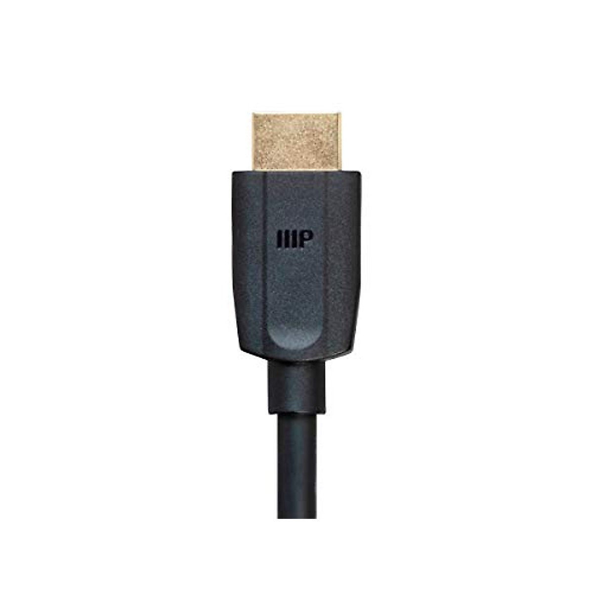 Monoprice 8K Ultra High Speed HDMI Cable - HDMI 2.1, 8K@60Hz, 4K@120Hz, 48Gbps, HDR, VRR, 15ft, Black