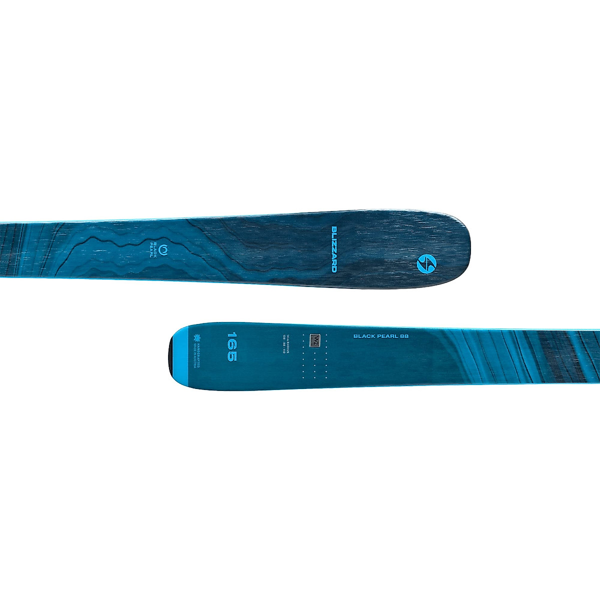 Blizzard Women's 8A227500001 Black Pearl 88 All-Mountain Freeride Lightweight Blue Skis (Bindings Not Included), Size 159