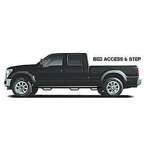 N-Fab Nerf Steps | Textured Black, Wheel-to-Wheel w/ Bed Access | D06110CC-6-TX | Fits 2006-2009 Dodge RAM 1500 / 2500 / 3500 Mega Cab 6.4' Standard Bed, SRW / DRW Gas / Diesel