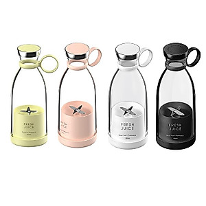 Personal Portable USB Rechargeable Electric Mini Fresh Juice, Blender, Smoothie Maker (Yellow)